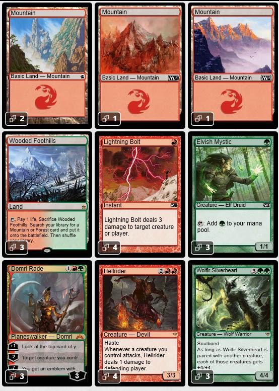 Magic the Gathering Adventures: [Modern] Red Green with Fetch Lands