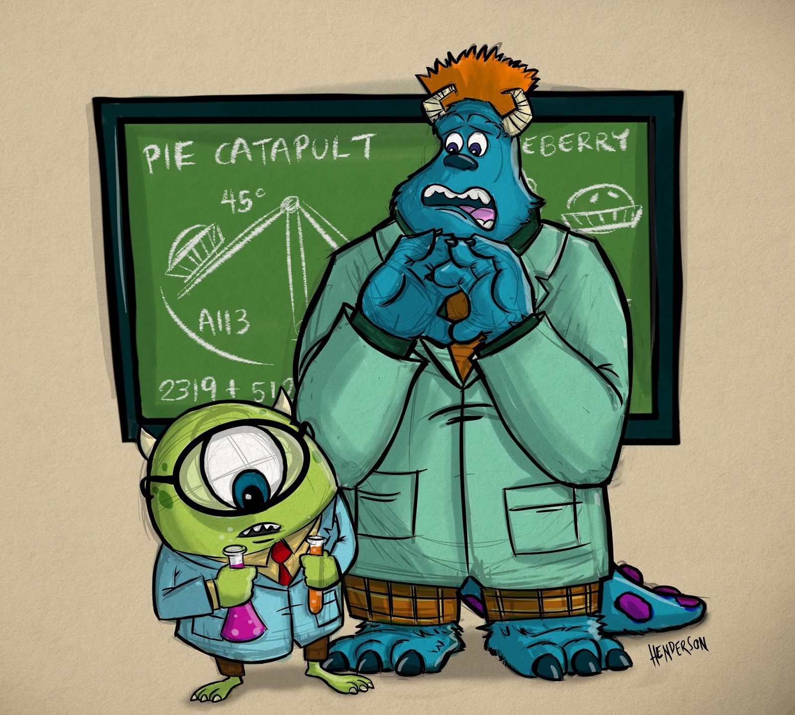 The Art of Ben Henderson: Monsters Inc Challenge