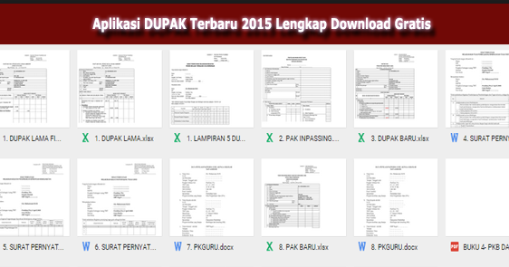 DOWNLOAD APLIKASI DUPAK LENGKAP | Belajar Membaca Menulis