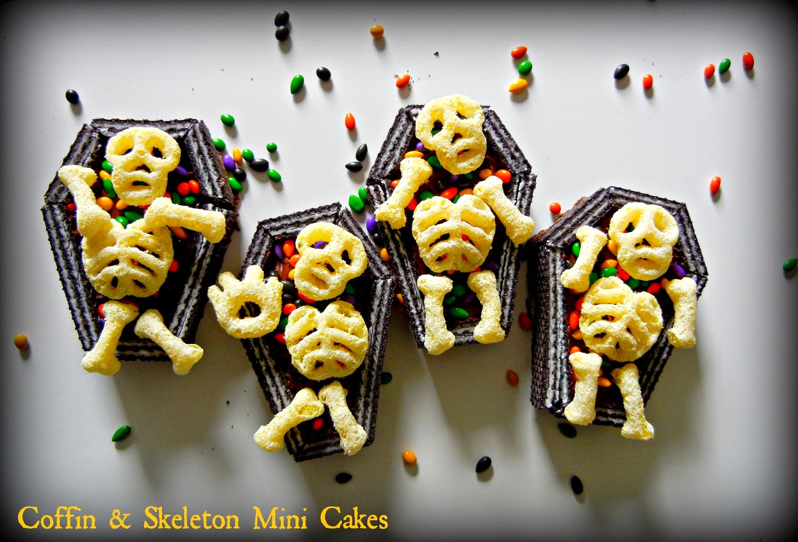 Sugar Swings! Serve Some: Coffin and Skeleton Mini Cakes