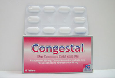 دواعى استعمال دواء كونجيستال Congestal Tab - مركز الطب العربي