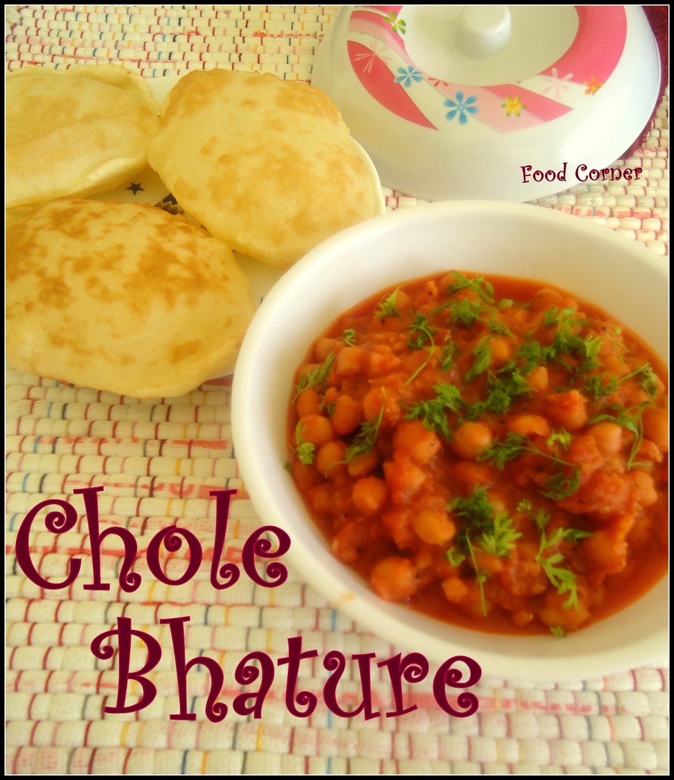 Chole Bhature/Punjabi Chole Bhature ~ Kiran's Food corner