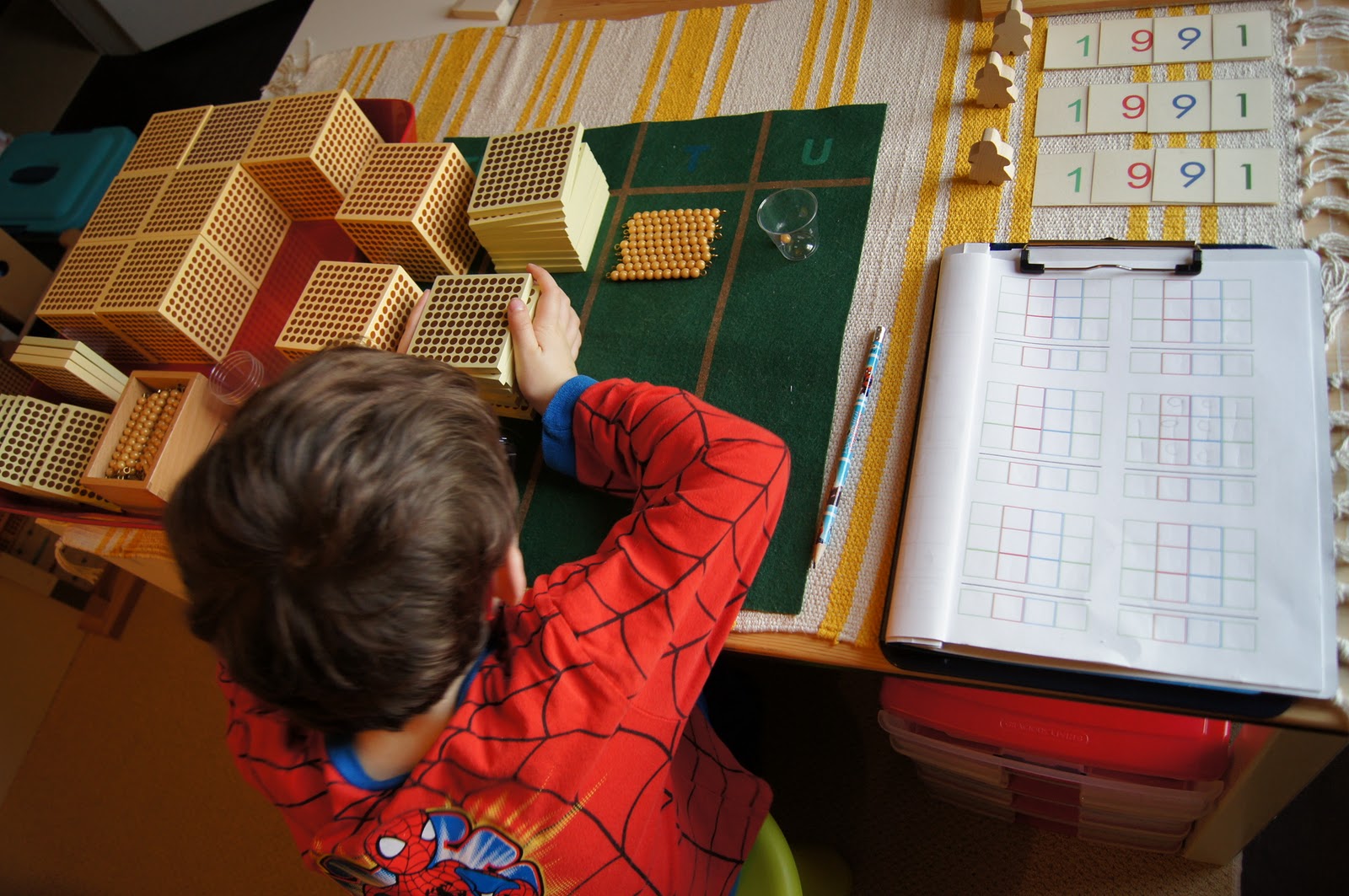 Golden Bead Multiplication, Montessori Math At Home - "Making ...