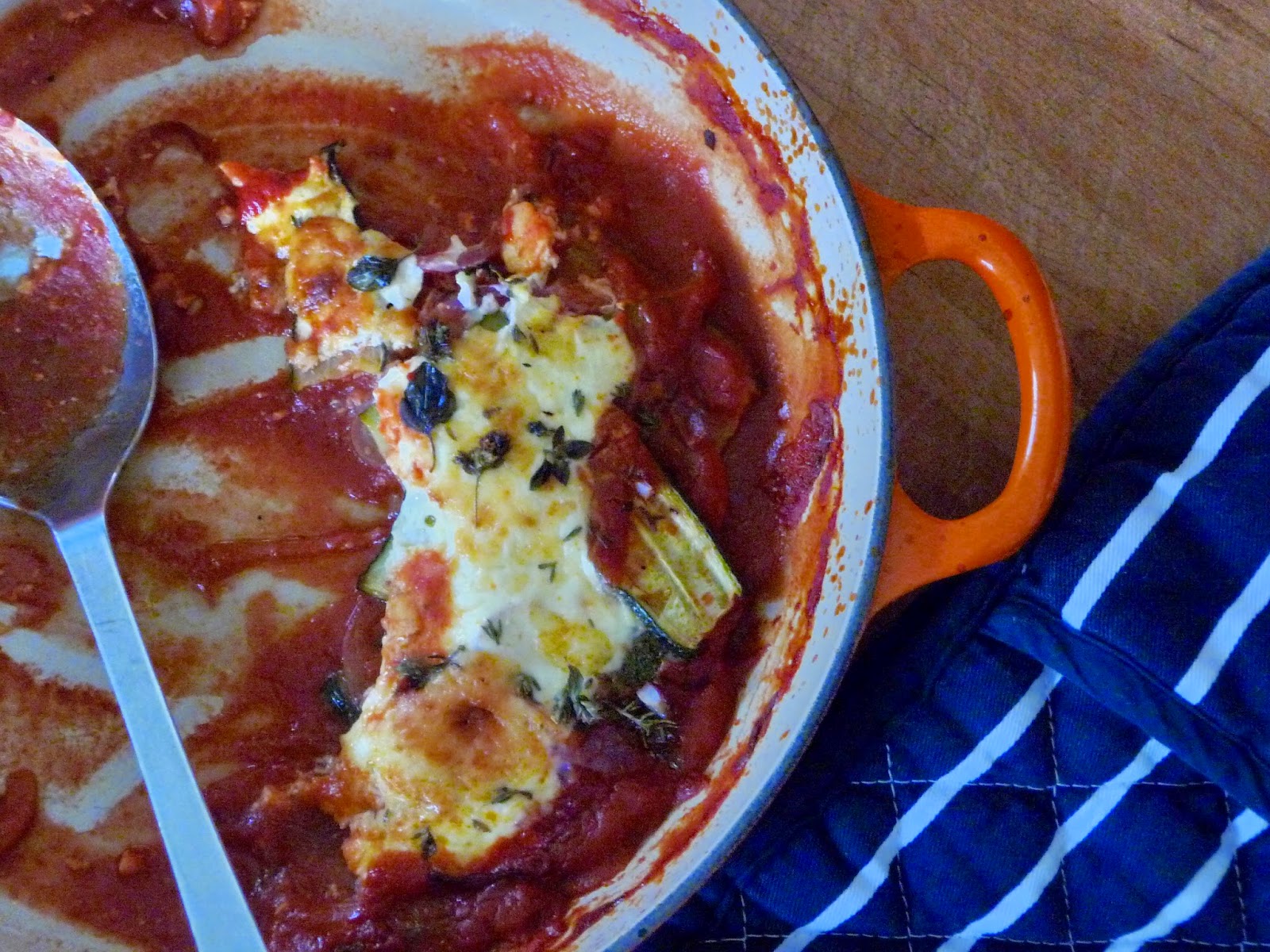 Lancashire Food: Rustic courgette bake