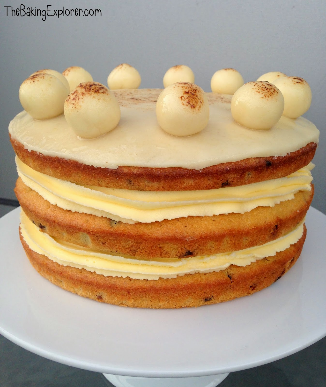 Golden Layered Simnel Cake - The Baking Explorer