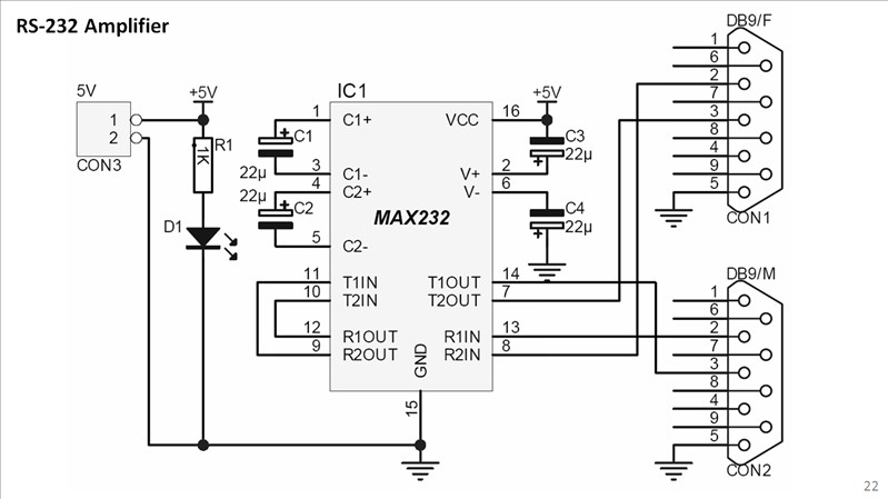 Membuat Signal Amplifier Untuk RS-232 Dengan Menggunakan IC MAX232 (Include PCB) - Niguru Indonesia