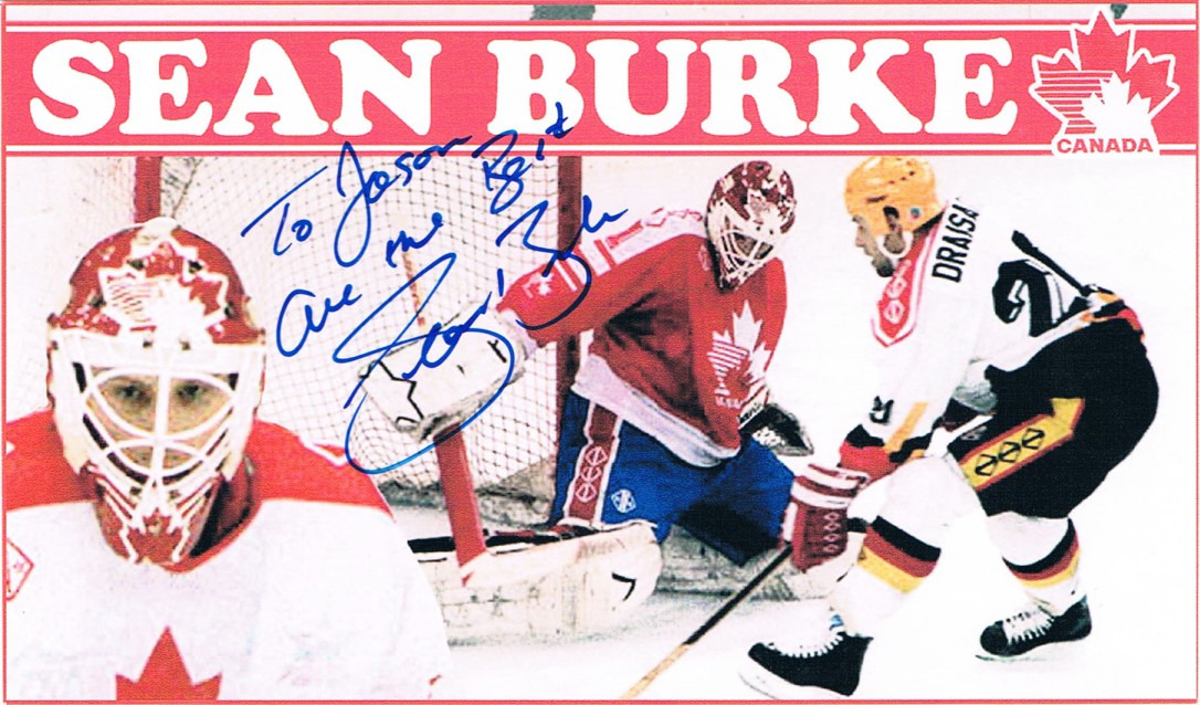 The Cardboard and Me: TTM Success: Sean Burke