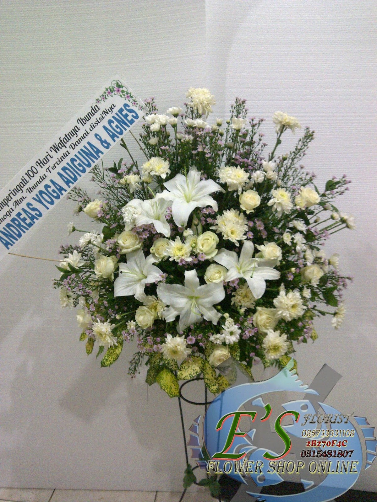 Bunga Ucapan Standing Flower | E'S Florist Probolinggo
