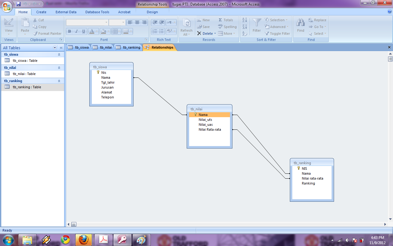 Odrigantaruf: TUTORIAL MEMBUAT DATABASE MENGGUNAKAN MICROSOFT ACCES 2007
