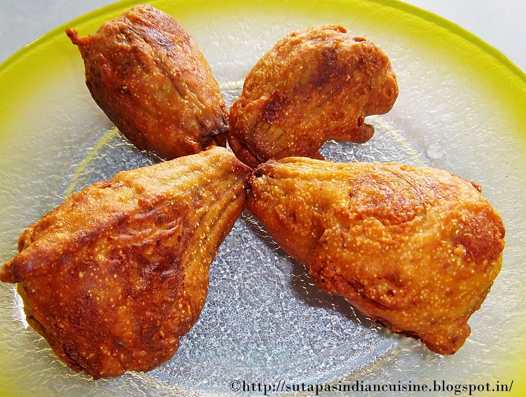 Kumro Phuler Bora ( Pumpkin flower fritters)