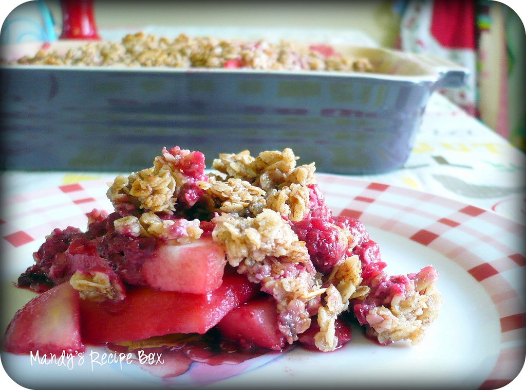 Raspberry Pear Crisp | Mandy's Recipe Box
