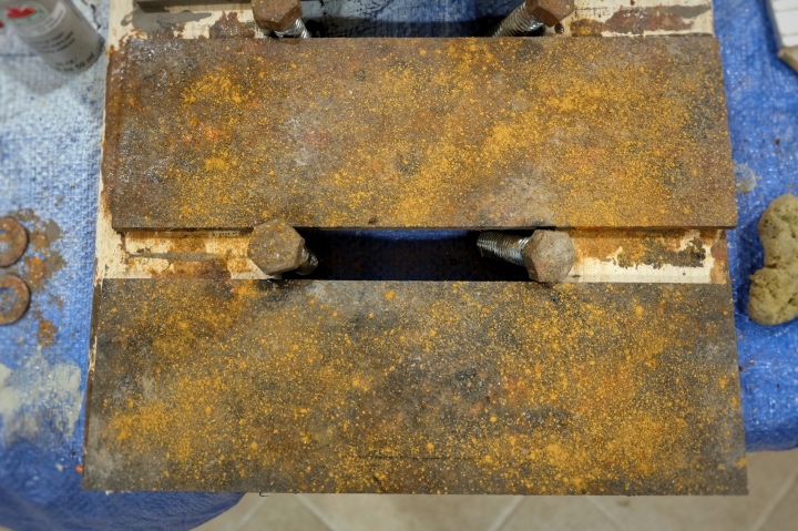 How To: Faux Paint Rust + Reused Wood Shelf. - Flipping the Flip