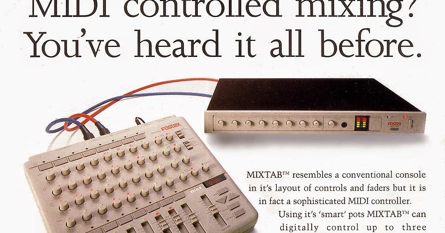 The Fostex DCM100 and MixTab: MIDI Control for Analogue Mixing | Planet ...
