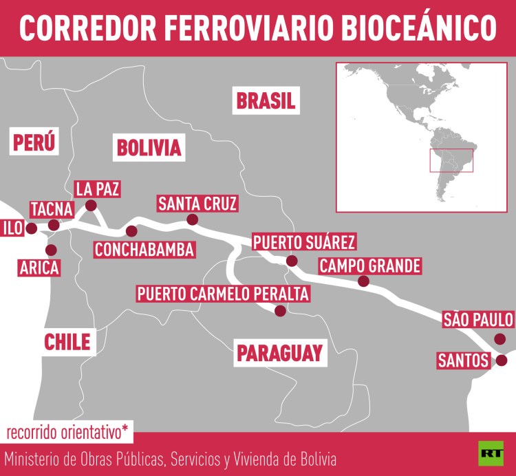 BOLIVIA... LO MEJOR QUE TENEMOS: EL TREN BIOCEÁNICO QUE CRUZARÁ CUATRO ...