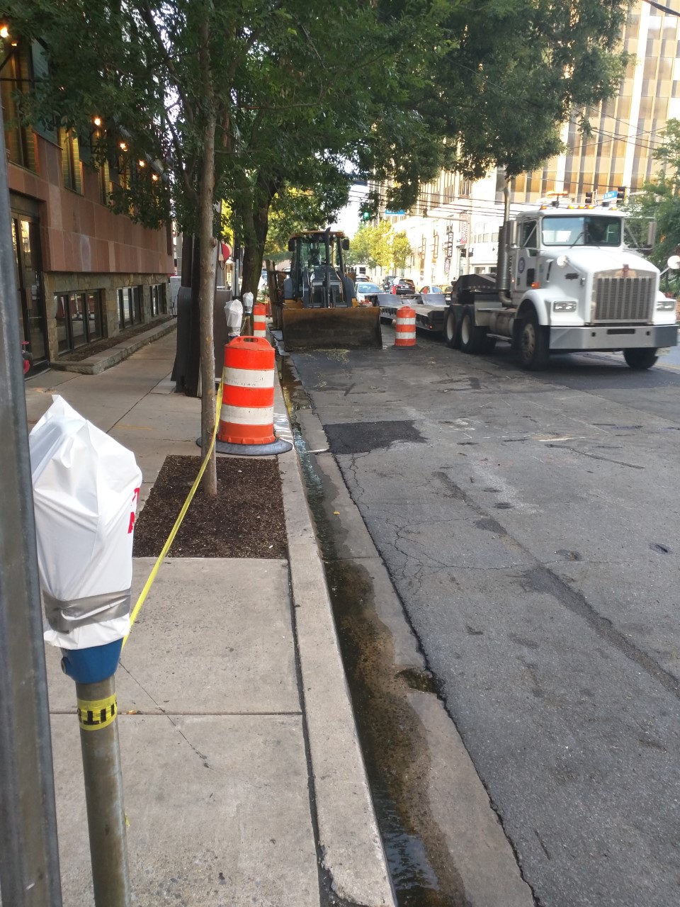 Robert Dyer @ Bethesda Row: Massive pothole, utility work present ...