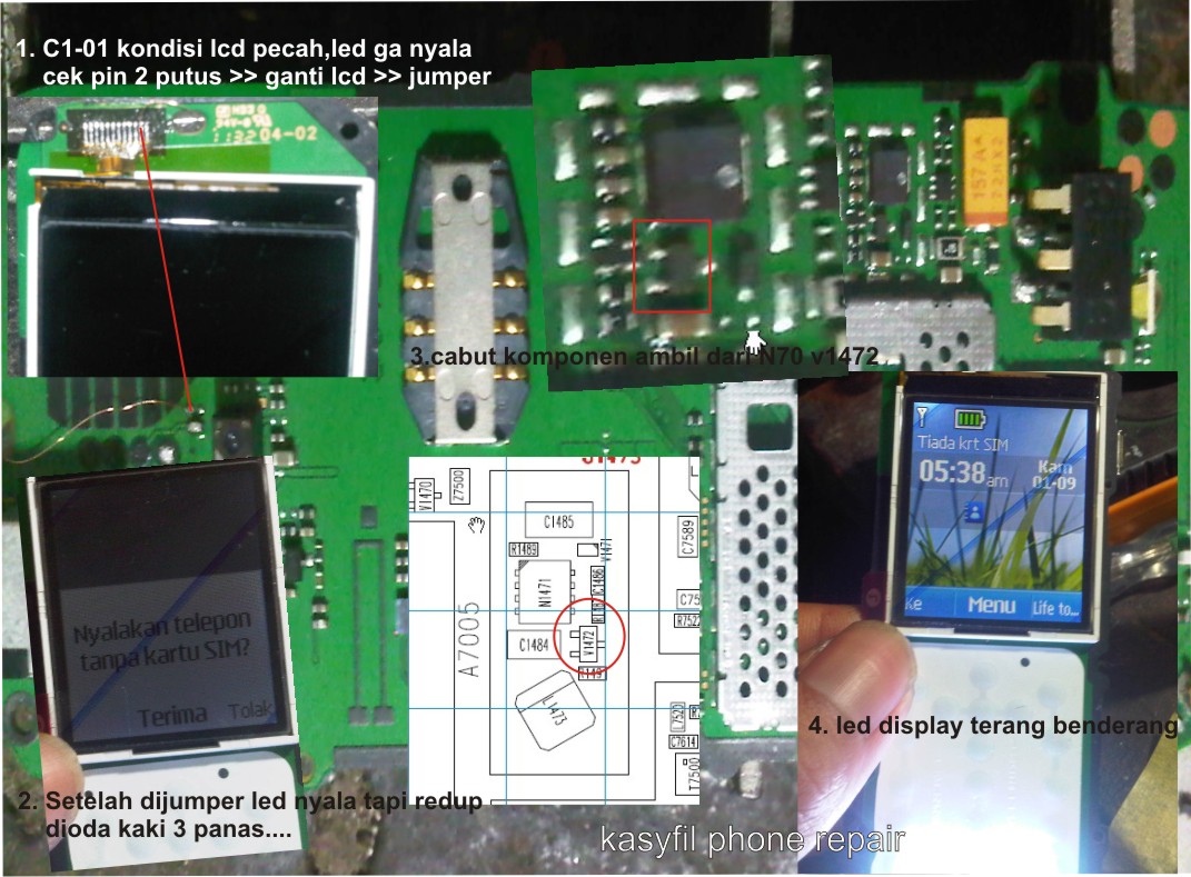 NOKIA C1 LIGHT DISPLAY PROBLEM - MEGA PHONECELL