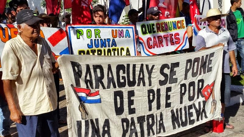 La página de Aguará: Paraguay, territorio de protestas sociales