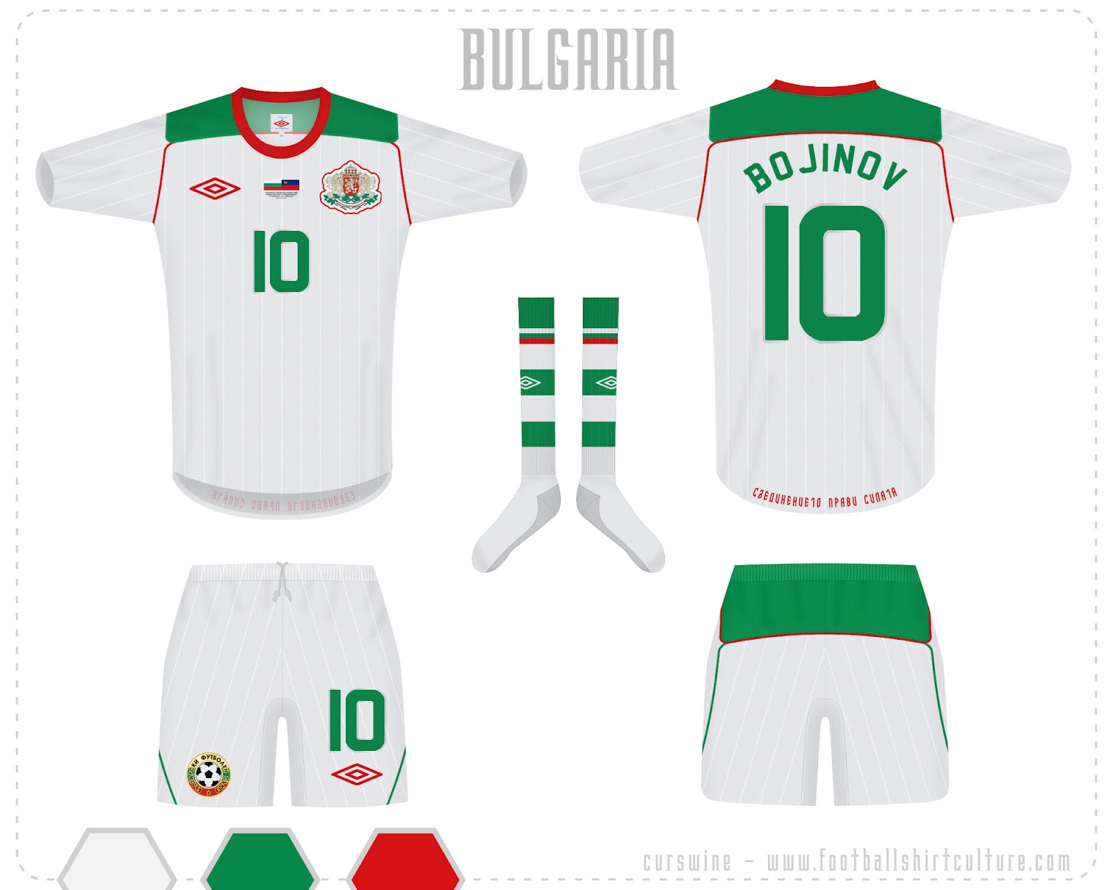 Kits Trikot Camisas Maillot: Bulgaria (България)