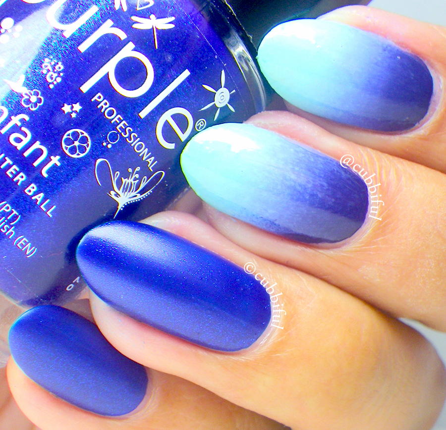 cubbiful: Royal Blue and Gradient Nails