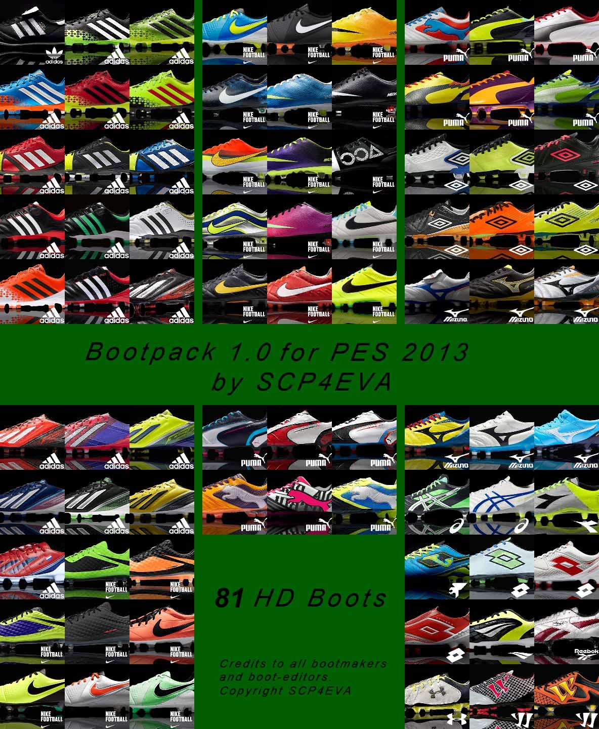 pes-modif: Bootpack 1.0 for PES 2013 by SCP4EVA