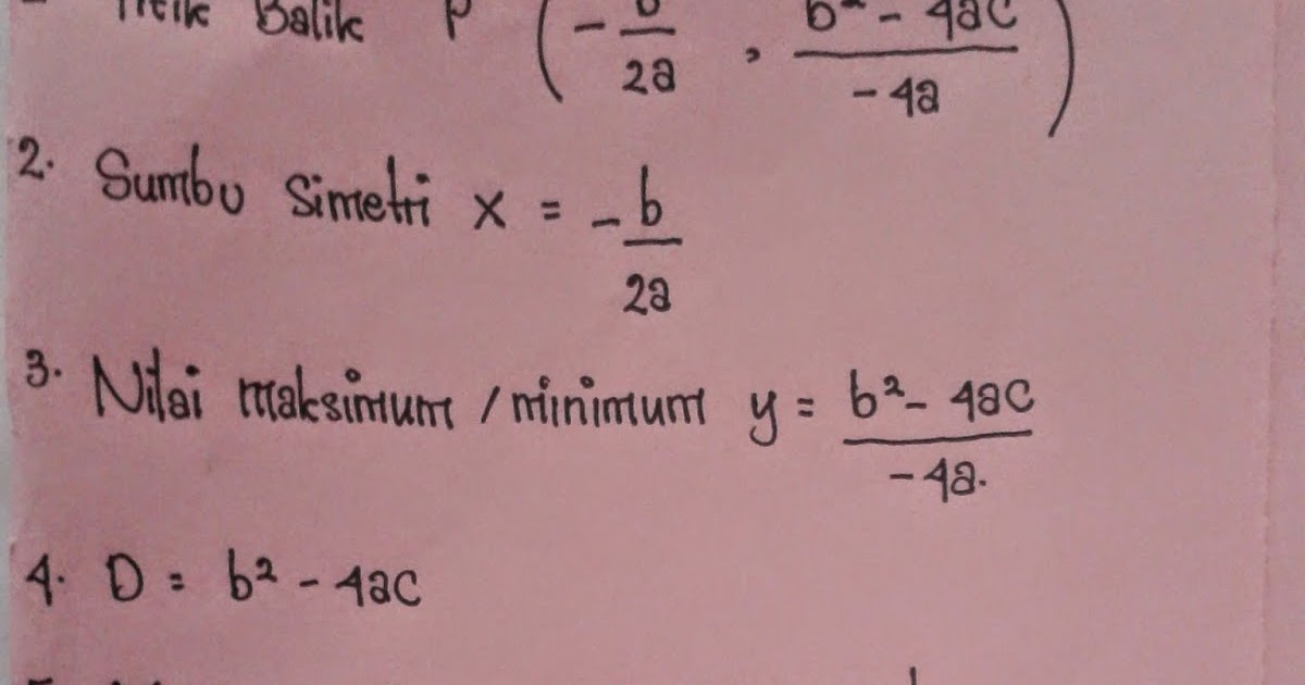 Beautiful Lady: Materi 8 Fungsi Kuadrat