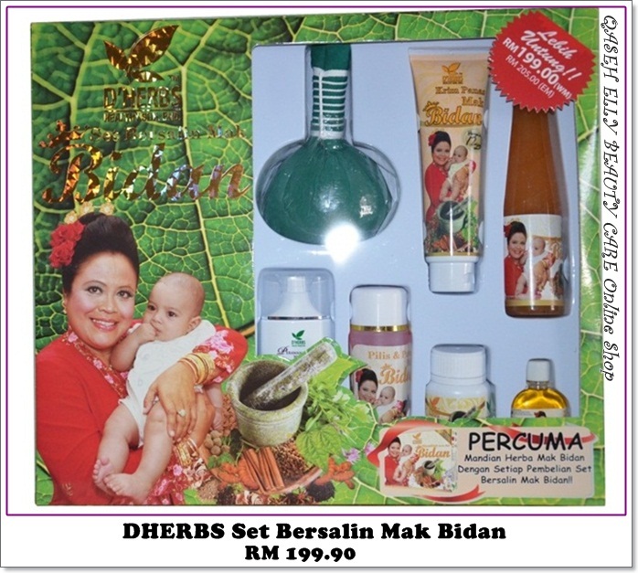 QASEH ELLY BEAUTY CARE Online Shop: DHERBS Set Bersalin Mak Bidan