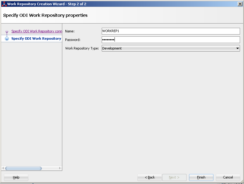 Creation of Master and Work Repository in ODI 12C & ODI 11g