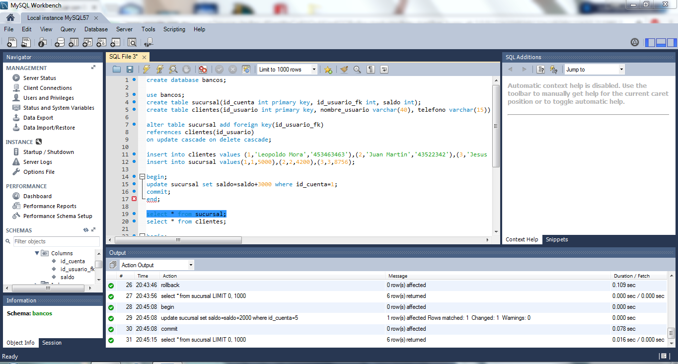 Uso Bsico De Begin Tran Commit Rollback En Sql Server