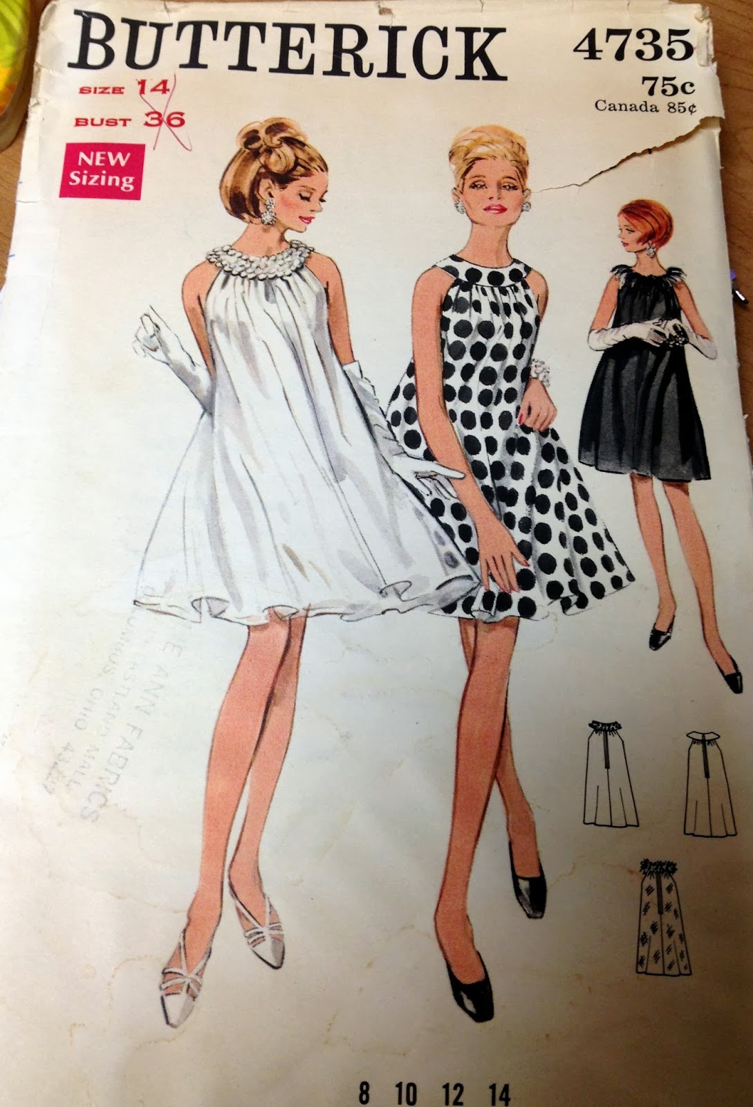 Look What I Made: Butterick 4735 - My first REAL vintage dress!