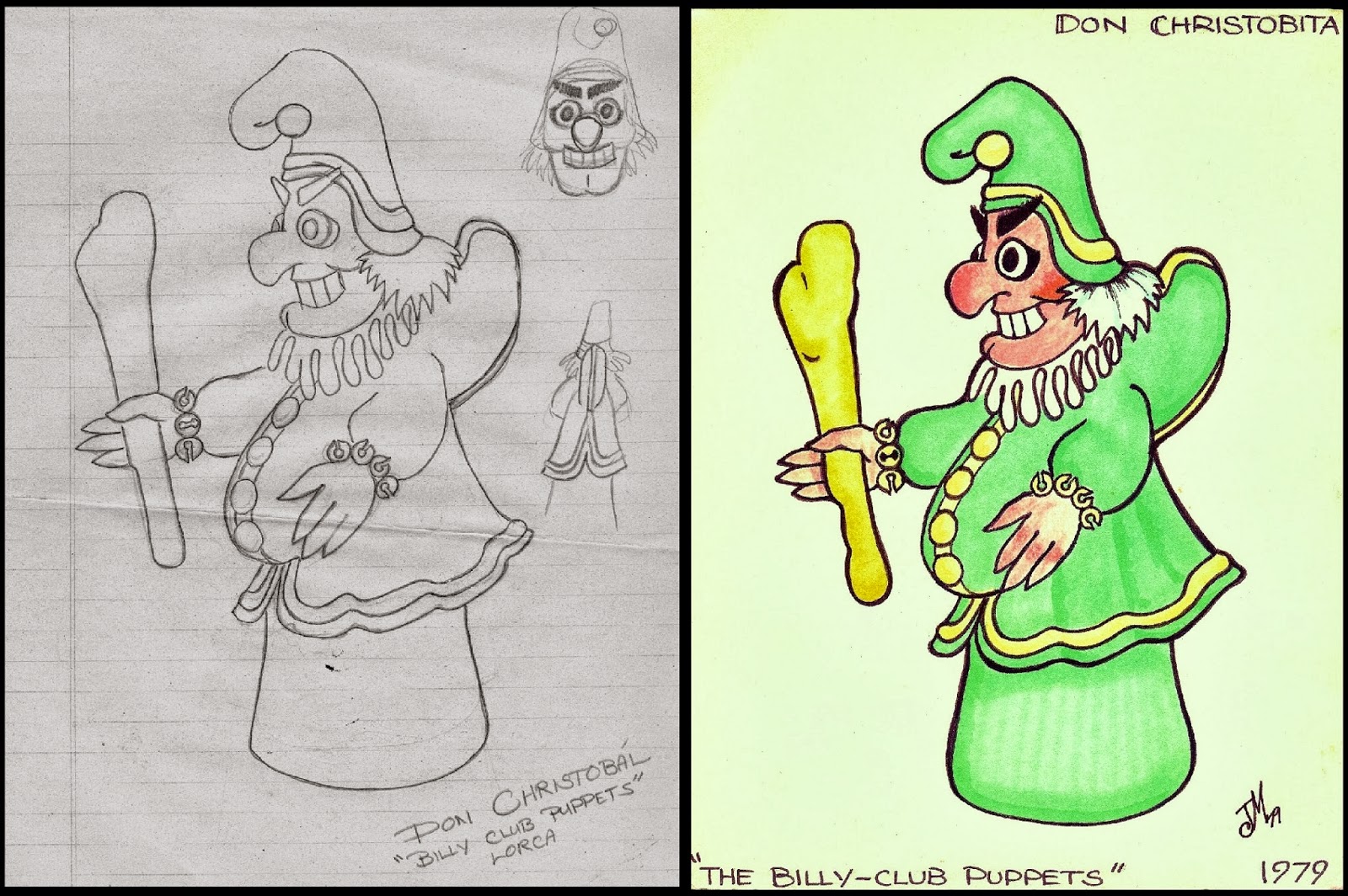 James Maynard Theatrical Designs: BIlly Club Puppets - The Puppets