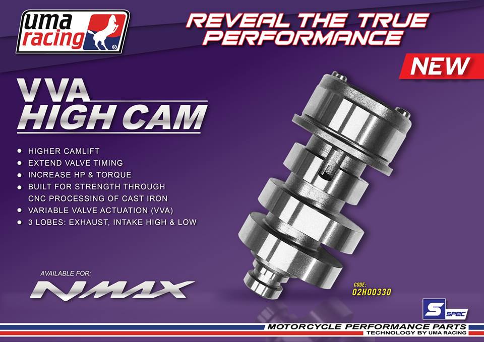 CAMSHAFT VVA YAMAHA NVX 155 / N-MAX 155 / R15 / AEROX 155 ~ PALEX MOTOR ...