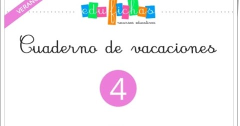 Recursos Educativos de Educación Infantil: "Cuaderno de vacaciones de ...