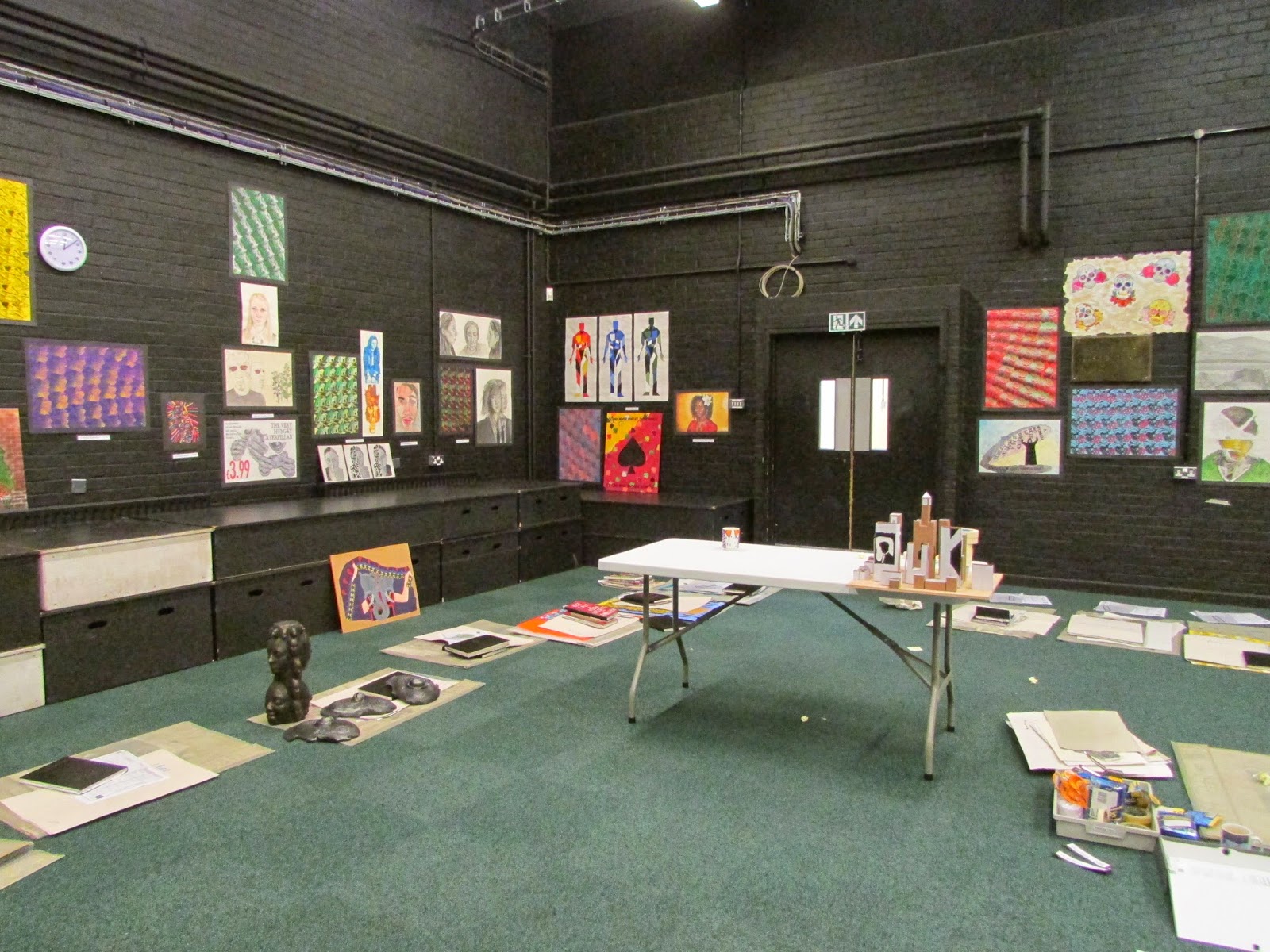 HCACP Art Department : Through the drama studio window.....mounting the ...