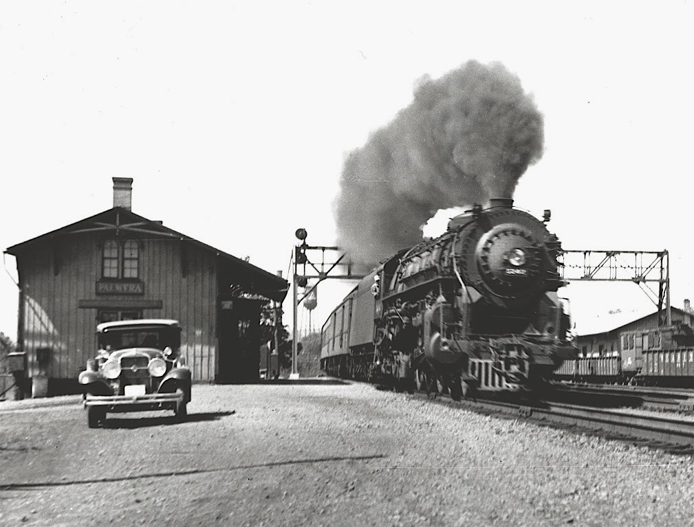 Vintage Railroad Pictures: New York Central station, Palmyra, N.Y.