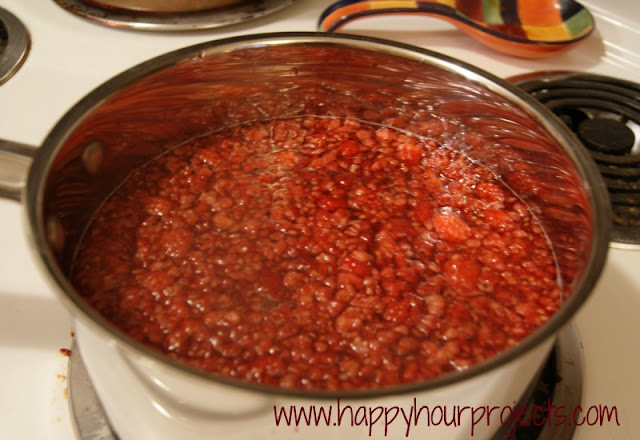 Raspberry-Pomegranate Jam - Happy Hour Projects