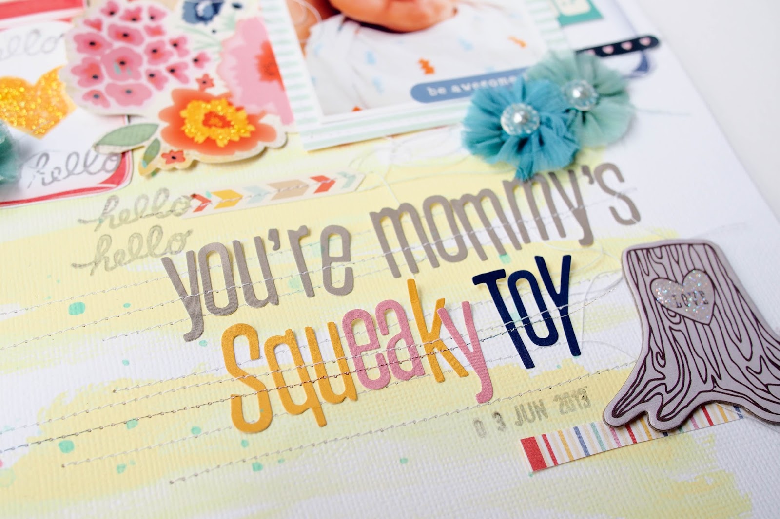 Happiness is Scrappy: Layout⎪ You're Mommy's Squeaky Toys *Let's Get ...