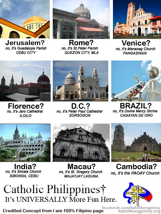 Filipino Catholicism: The Philippines and its beautiful shrines: a poster