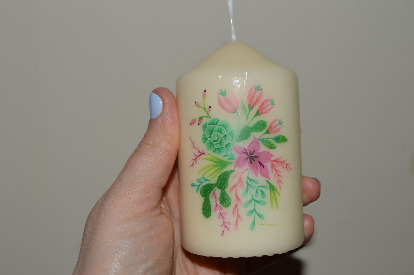 The Sunken Loaf: Water Slide Decal Paper Candle - DIY