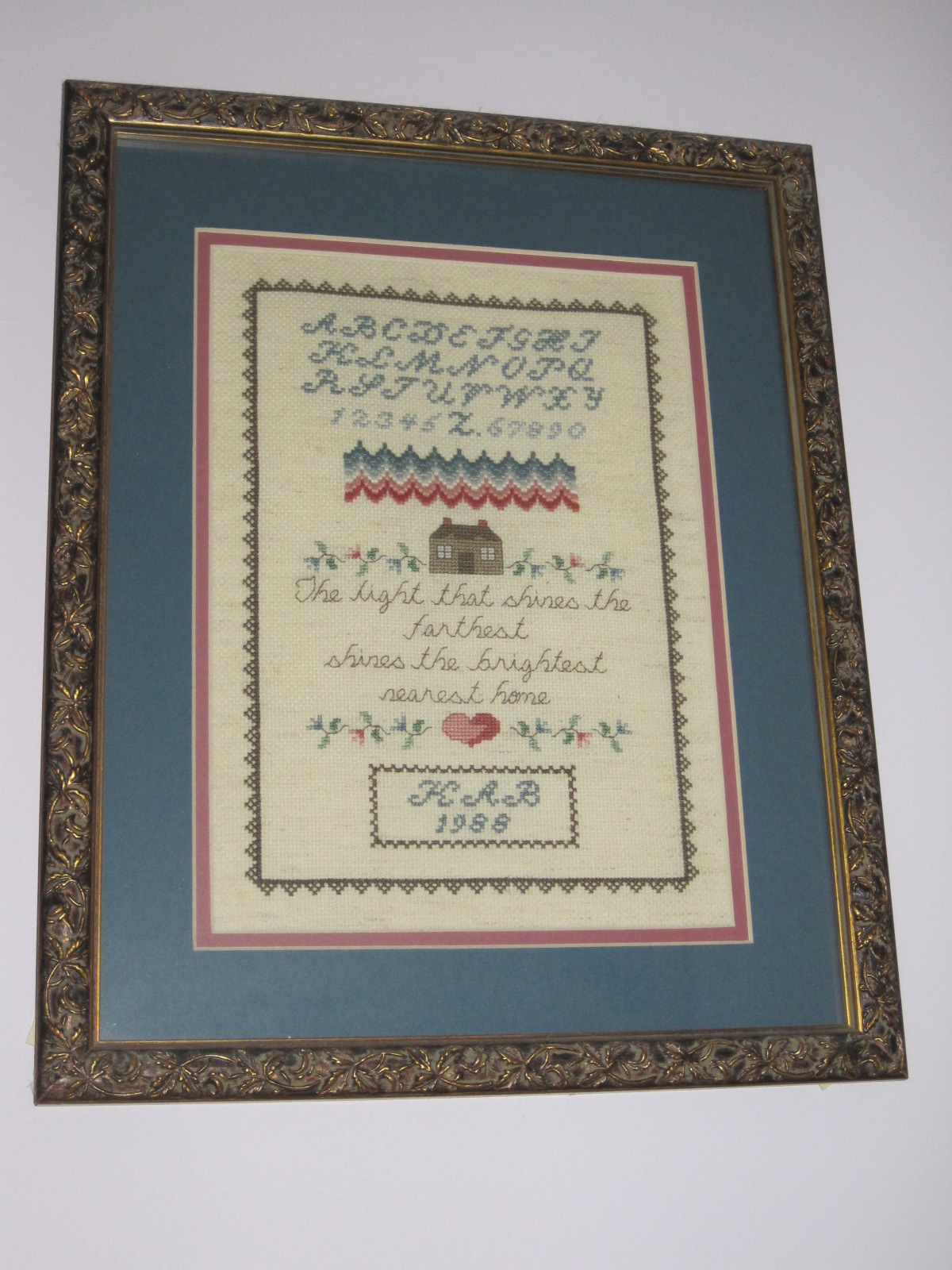 Kris's 2012 - A Photo A Day: Cross Stitch Sampler - February 5, 2012