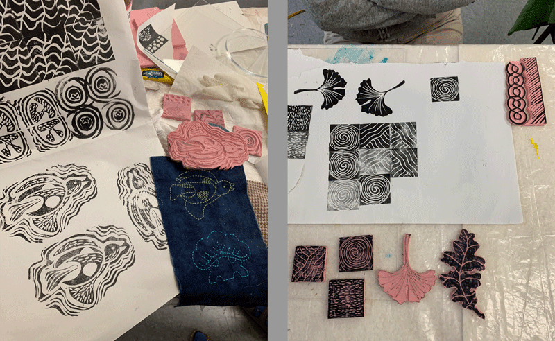Creative Space: Block Printing on Fabric Workshop in Santa Rosa, CA