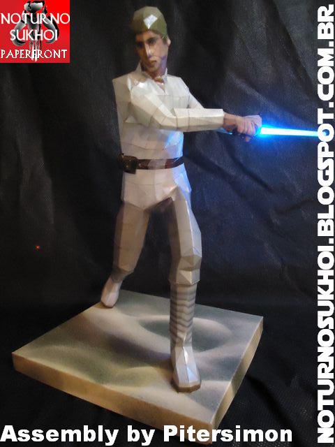 Noturno Sukhoi: Star wars Luke Skywalker ep. lV_Papercraft