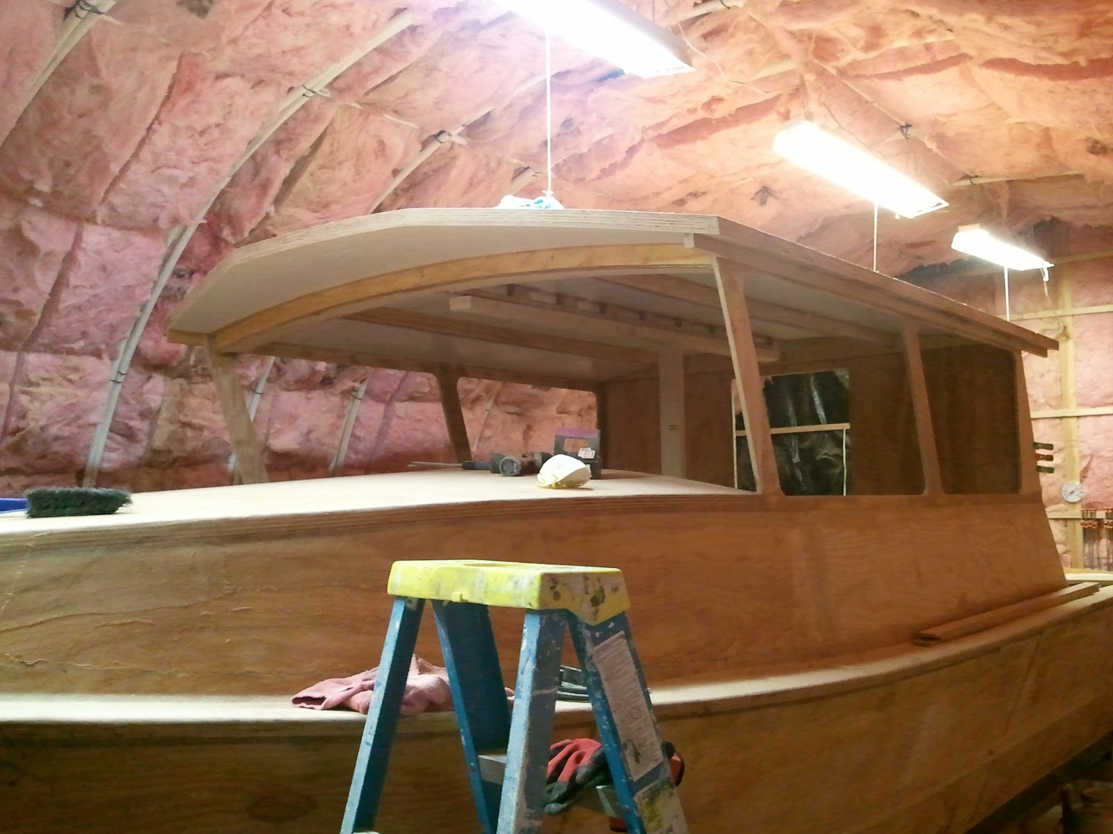 Building a Tolman Skiff: Day 168 - Coverin' it up
