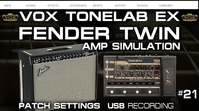 Pedaleira VOX Tonelab EX Patches / Presets. Simulador de Amp / Amp ...