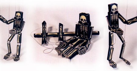 Dancing Skeleton Marionette Papercraft | Paperized Crafts