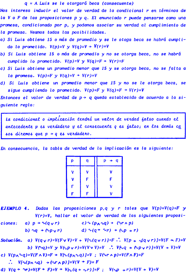 CONJUNCION DISYUNCION CONDICIONAL NEGACION EJERCICIOS RESUELTOS DE ...