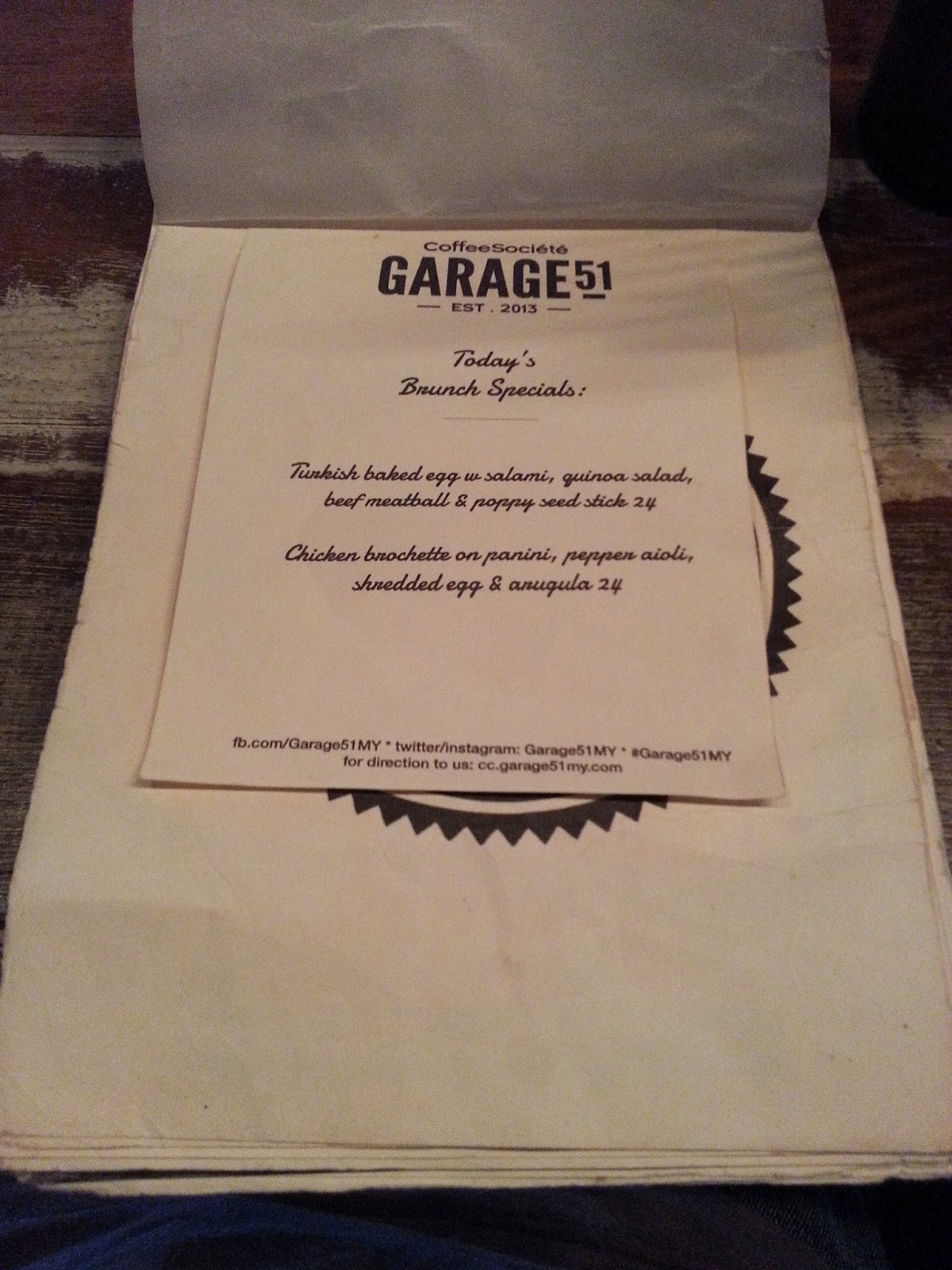 It's About Food!!: Garage 51 by CoffeeSociété @ Bandar Sunway