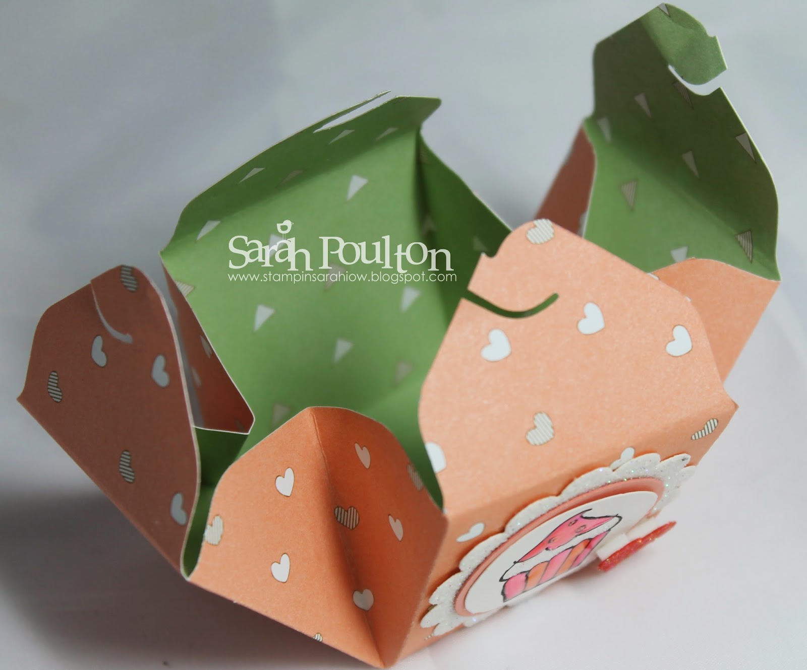 Stampin' Sarah!: Treat Box using Lullaby Designer Series Paper from ...