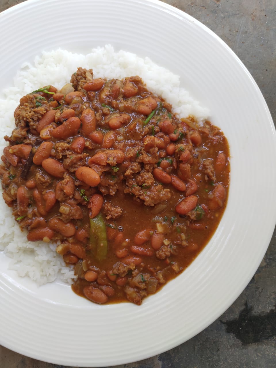 euphoRHEA: Kheema Rajma - Kidney Beans with Mince