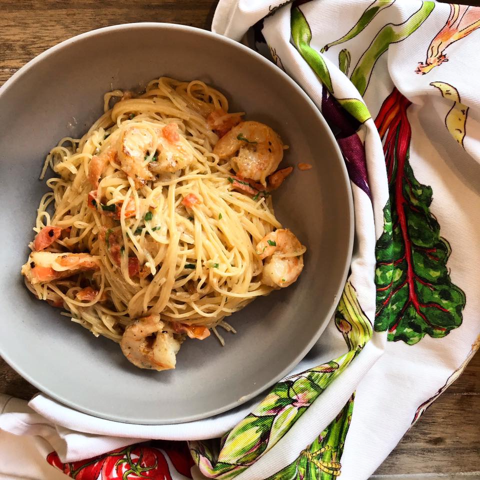 Spaghetti scampi