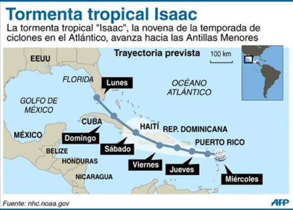 RECREATEOFICIAL: Tormenta tropical Isaac: